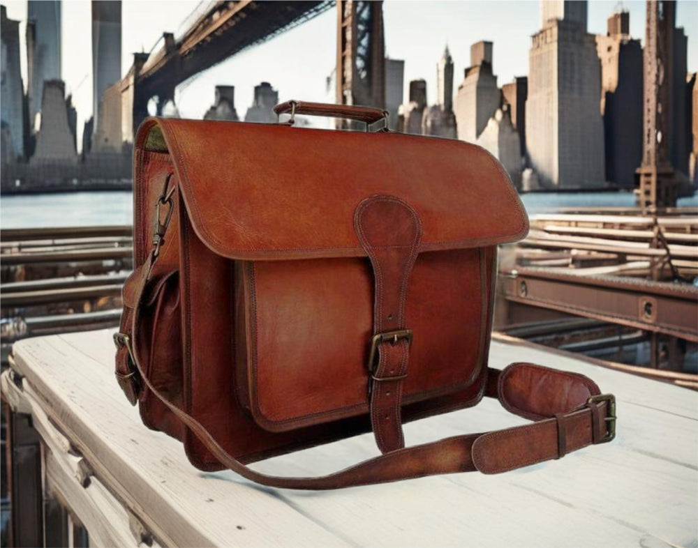 Vintage Leather Briefcase Bag | James Leather