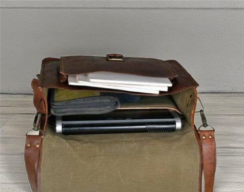 Vintage Leather Briefcase Bag | James Leather