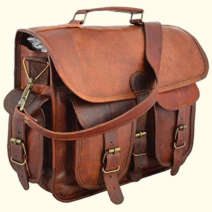 Top Grain Leather Briefcase Bag | James Leather