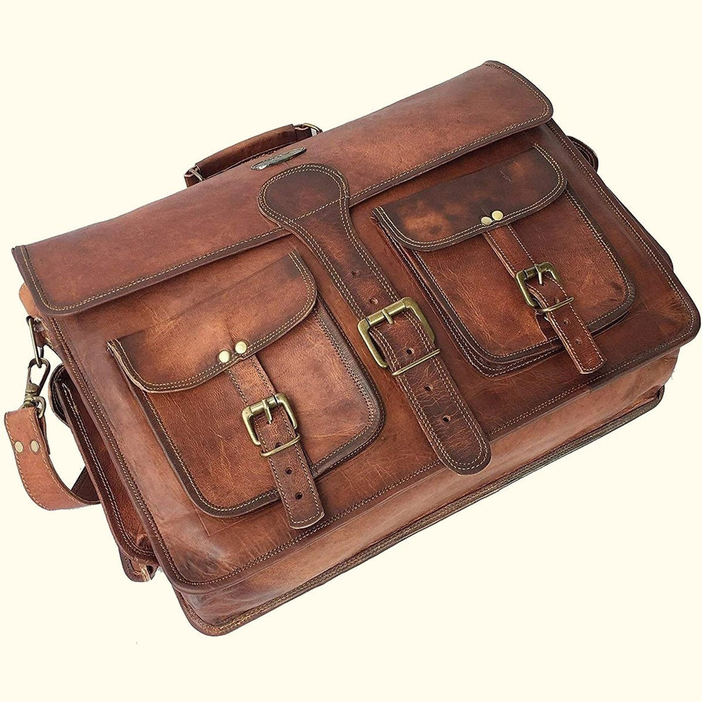 Top Grain Leather Briefcase Bag | James Leather
