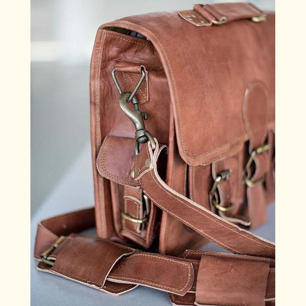Top Grain Leather Briefcase Bag | James Leather